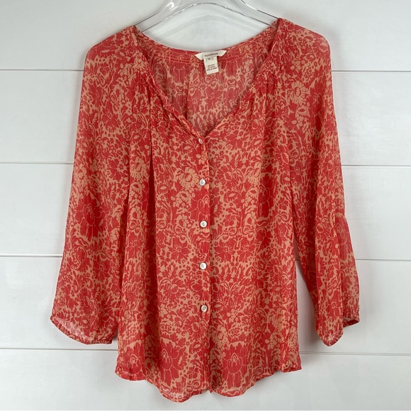 Sundance | Tops | Sundance Size Medium 0 Silk Sheer Button Top | Poshmark